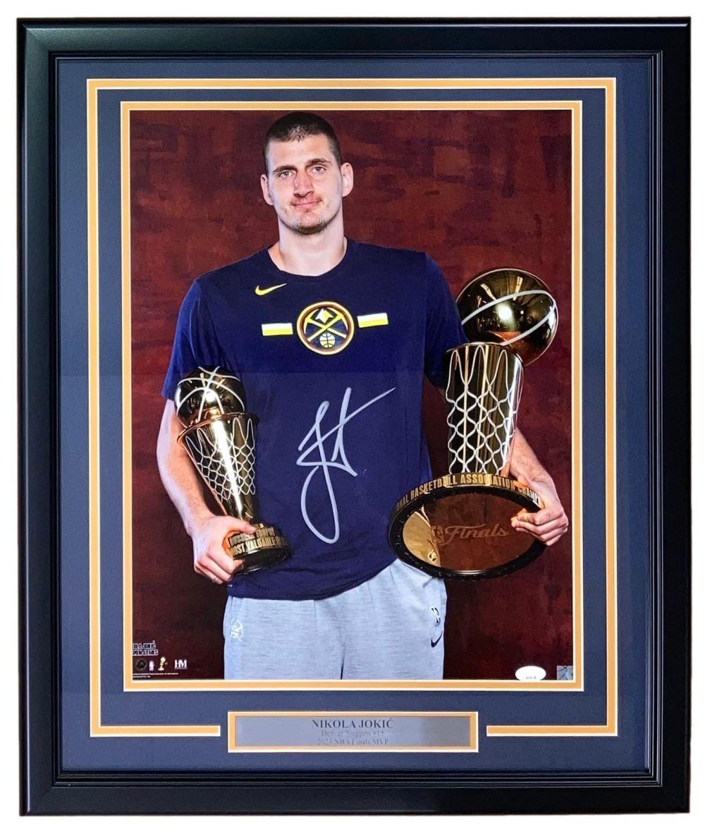 Nikola Jokic Signed Nuggets Custom Framed Photo (JSA) | Pristine Auction