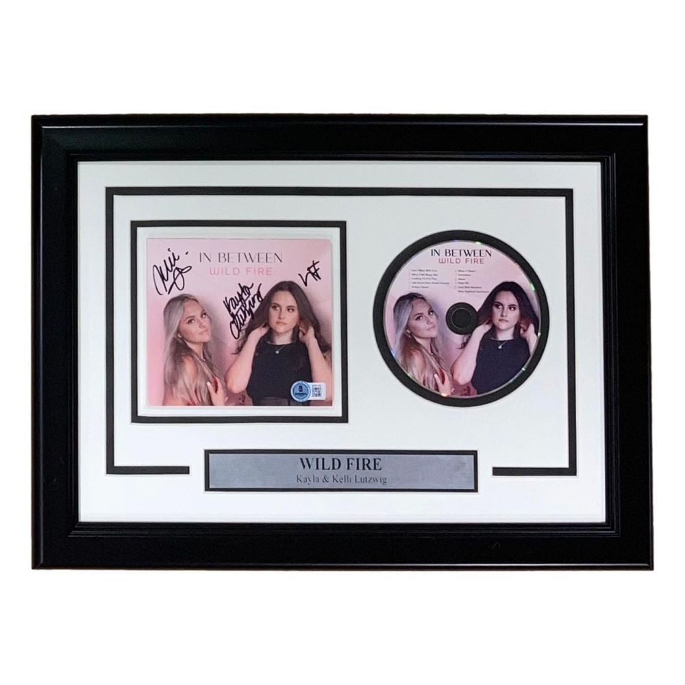 Kayla Lutzwig & Kelli Lutzwig Signed "Wild Fire" Custom Framed CD Cover ...
