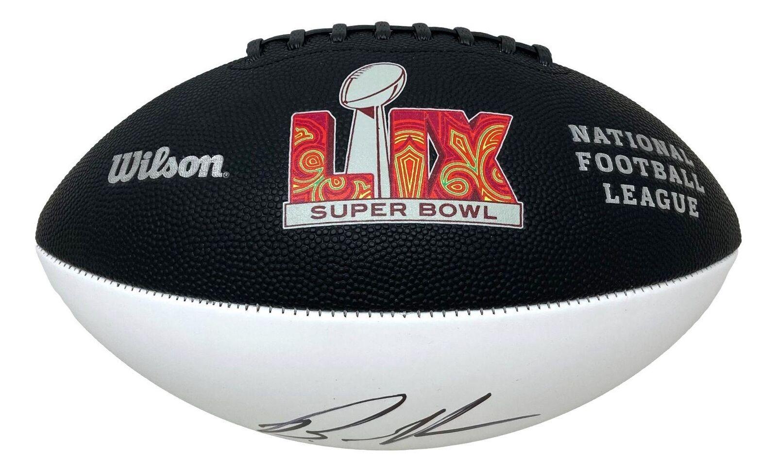 Brandon Graham Signed Super Bowl LIX Logo Football (Beckett) | Pristine ...