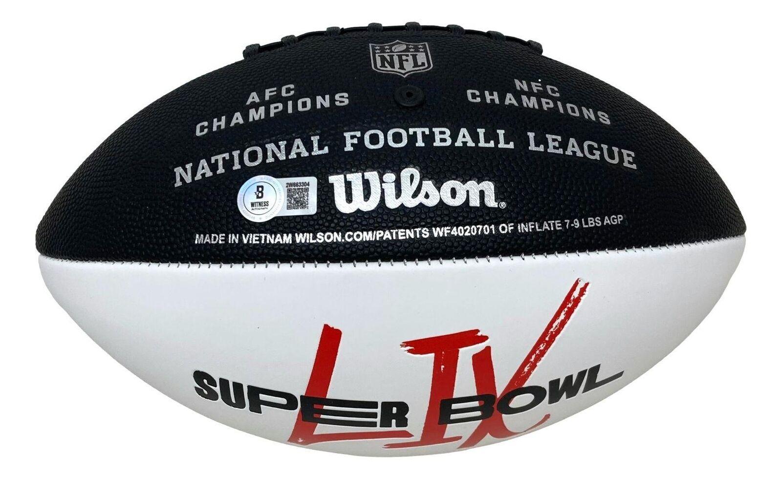 Brandon Graham Signed Super Bowl LIX Logo Football (Beckett) | Pristine ...