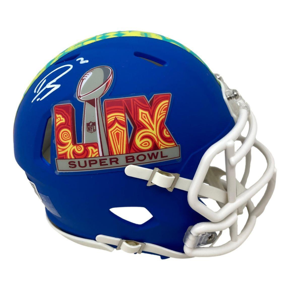 Darius Slay Signed Super Bowl LIX Logo Speed Mini Helmet (Beckett) | Pristine Auction