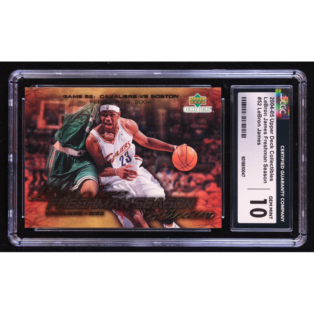 LeBron James 2004 Upper Deck LeBron James Freshman Season #52 (CGC 10 ...