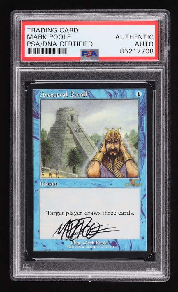 Mark Poole Signed 2022 Magic The Gathering 30th Anniversary #344 ...