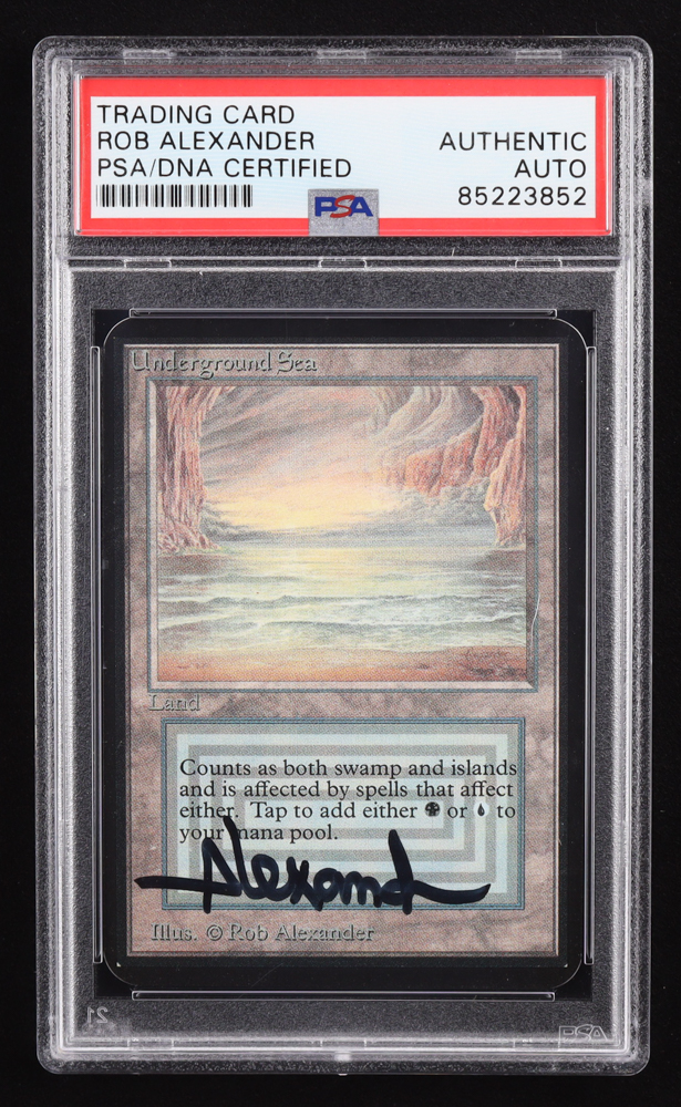 Rob Alexander Signed 2022 Magic The Gathering 30th Anniversary #578 Underground Sea R (PSA ...