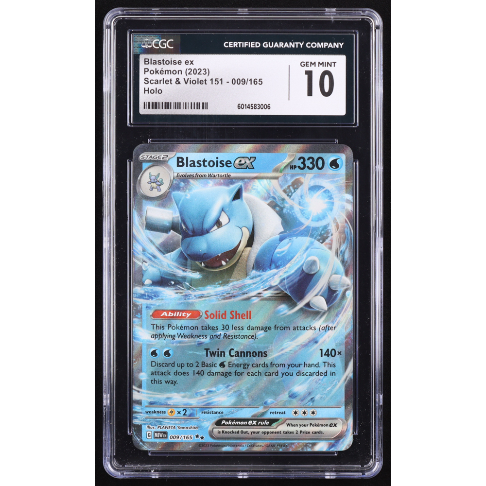 Blastoise EX 2023 Pokemon Scarlet and Violet Strength Expansion Pack ...