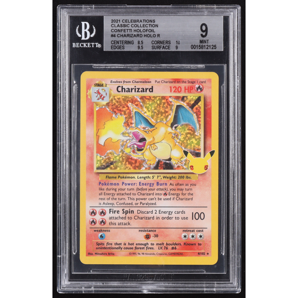 Charizard 2021 Pokemon Celebrations Classic Collection Confetti ...