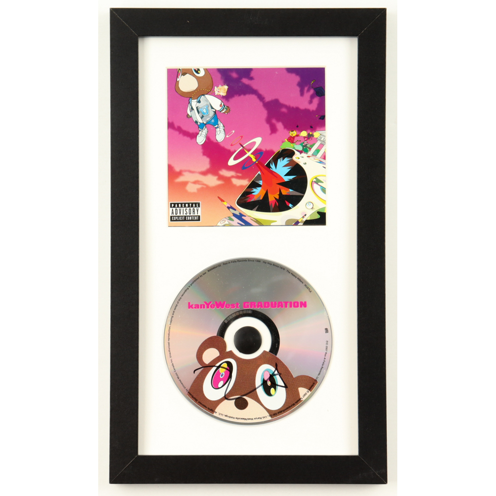Kanye West Signed Custom Framed "Graduation" CD Insert Display (Beckett ...