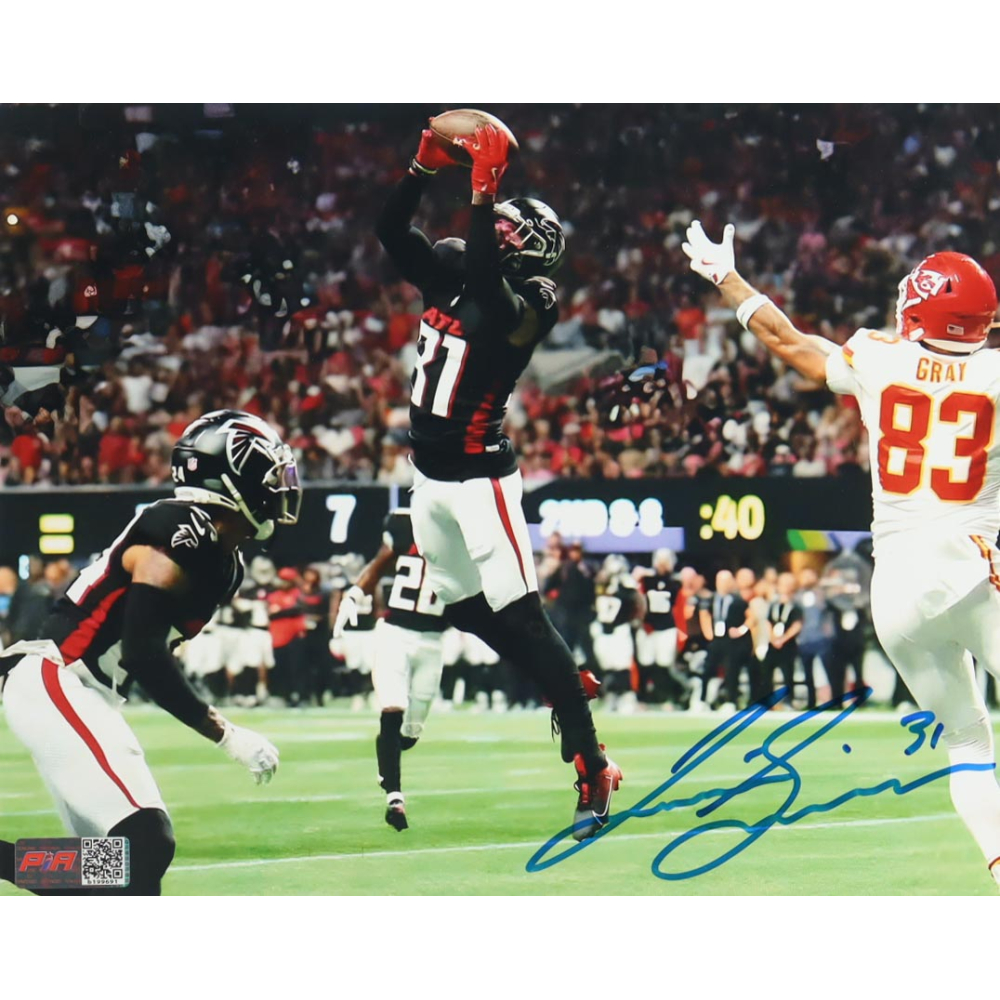 Justin Simmons Signed Falcons 8x10 Photo (PIA) | Pristine Auction