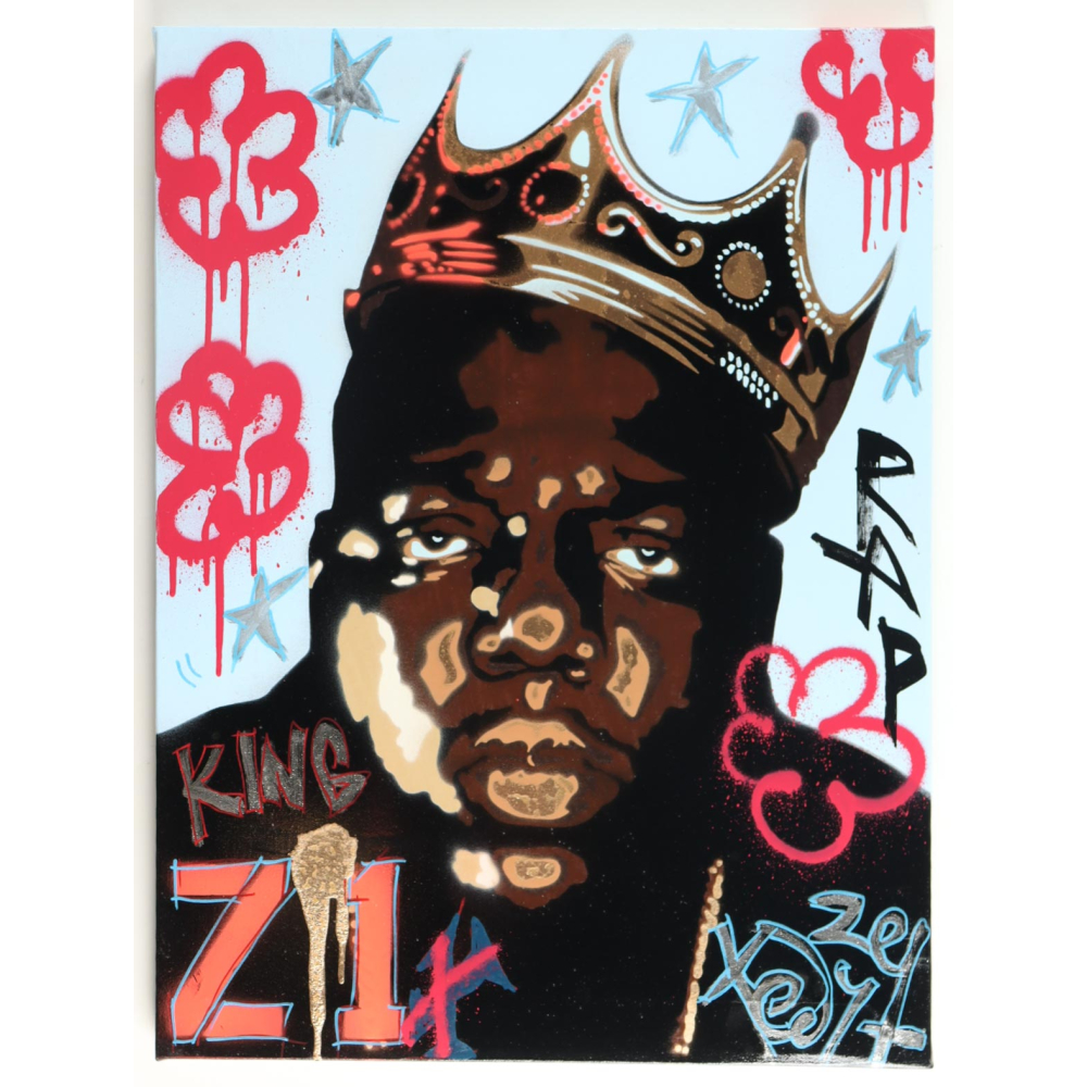 "Biggie_ Royal Legacy" 18x24 2025 Original Painting on Canvas by Tadas ...