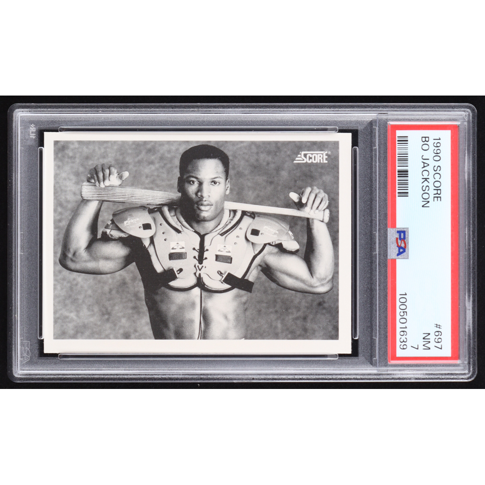 Bo Jackson 1990 Score #697 FB/BB (PSA 7) | Pristine Auction