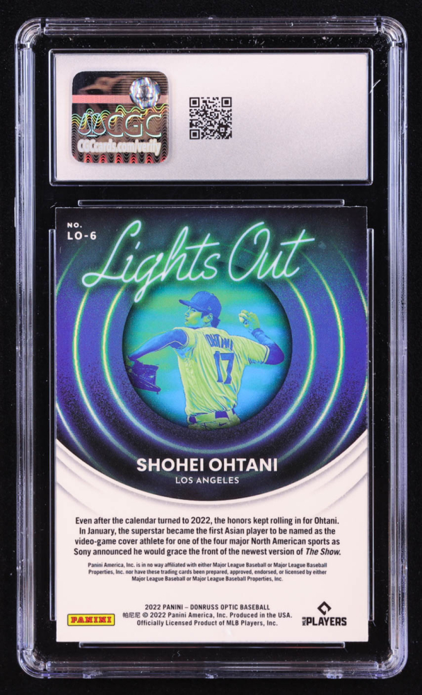 Shohei Ohtani 2022 Donruss Optic Lights Out #6 (CGC 10) | Pristine Auction