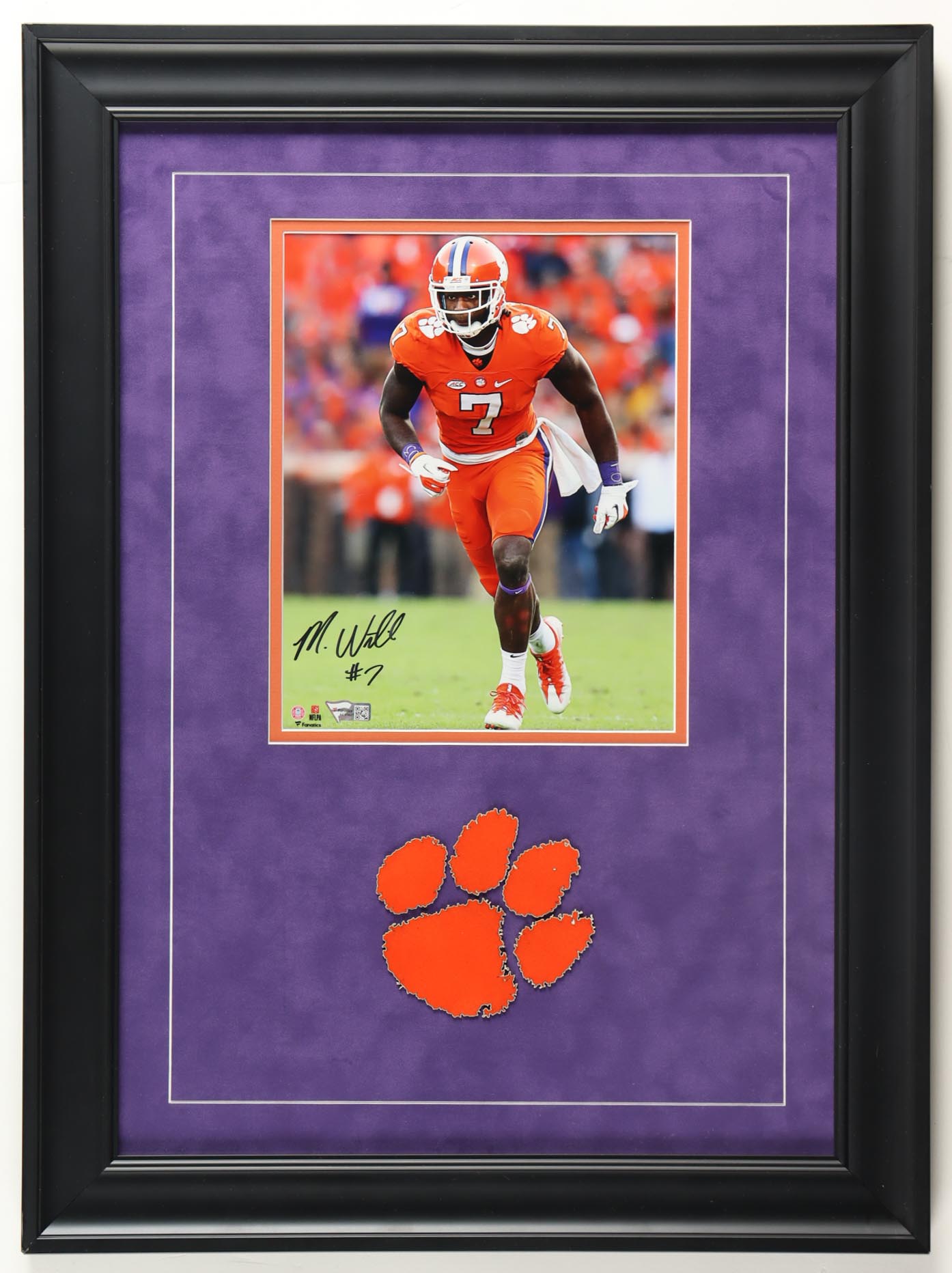 Mike Williams Signed Clemson Tigers Custom Framed Photo Display ...