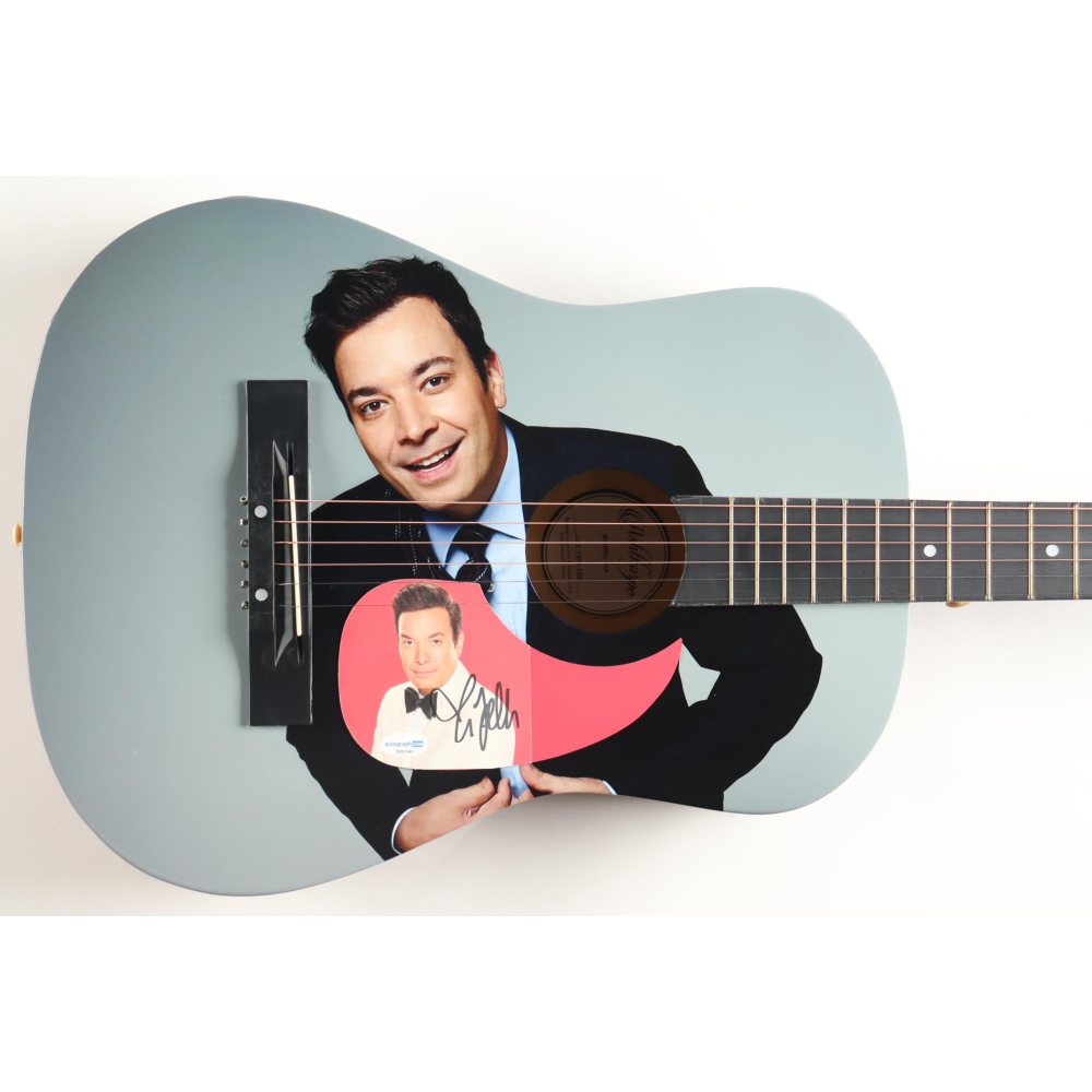 Jimmy Fallon Signed "Seasoning" 39" Acoustic Guitar (ACOA) | Pristine Auction