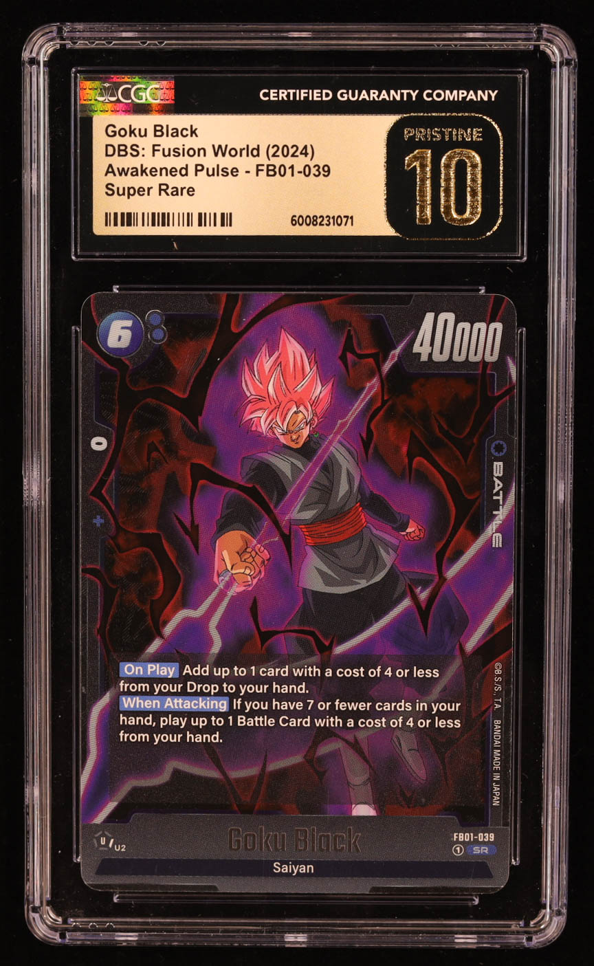 Goku Black 2024 Dragon Ball Super Fusion World Awakened Pulse #FB01039 ...