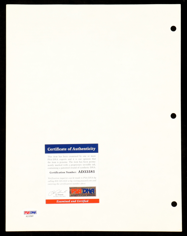 Don Perry Signed 1982 KABC Radio Contract (PSA) | Pristine Auction
