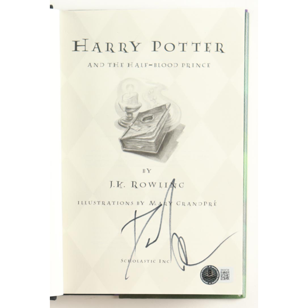 Daniel Radcliffe Signed "Harry Potter and the Half-Blood Prince ...