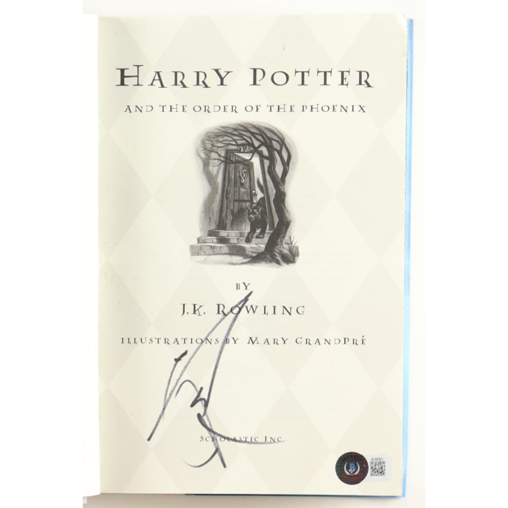 Daniel Radcliffe Signed "Harry Potter and the Order of the Phoenix ...