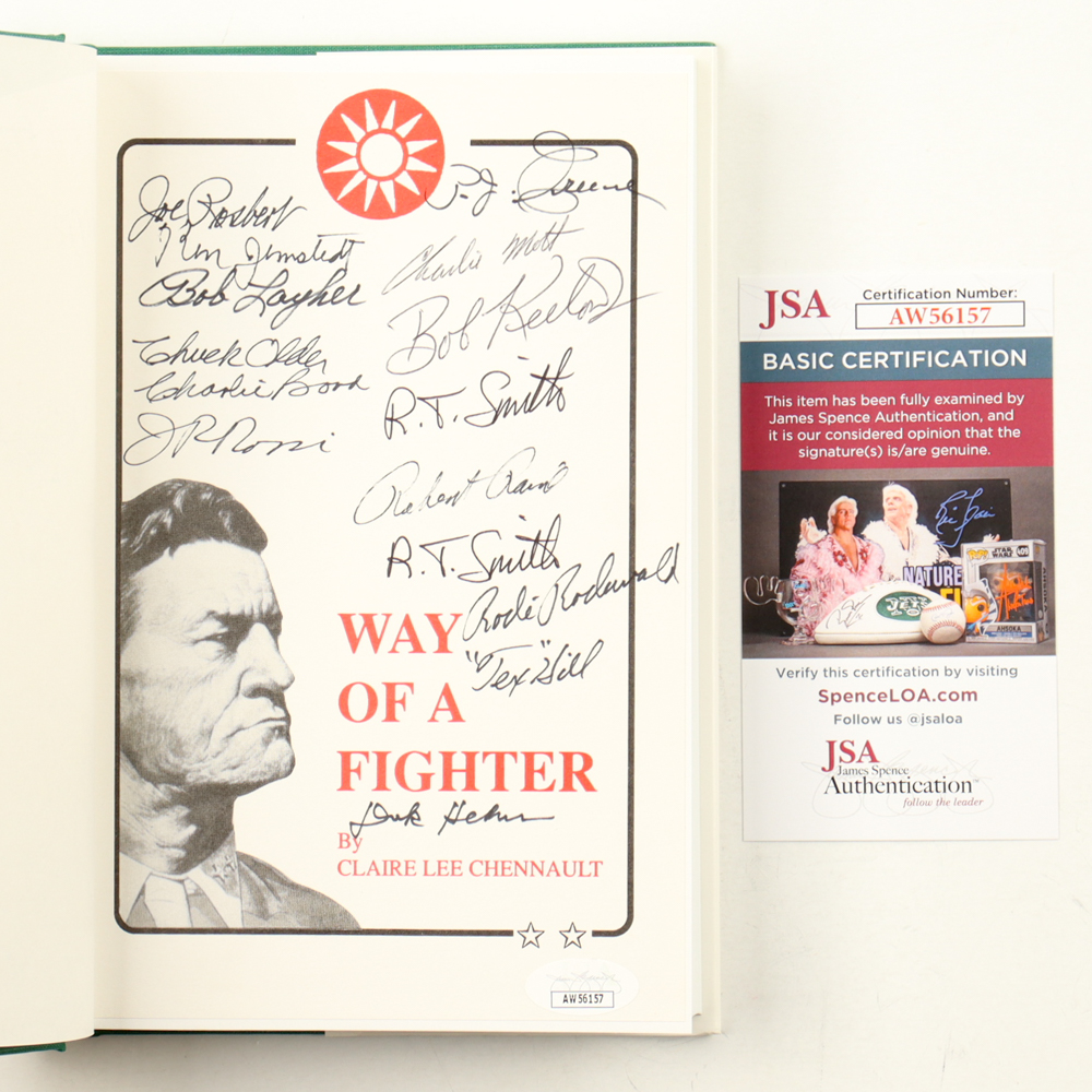 WWII AVG Flying Tigers Multi Signed "Way of a Fighter" Book (JSA) x14 ...