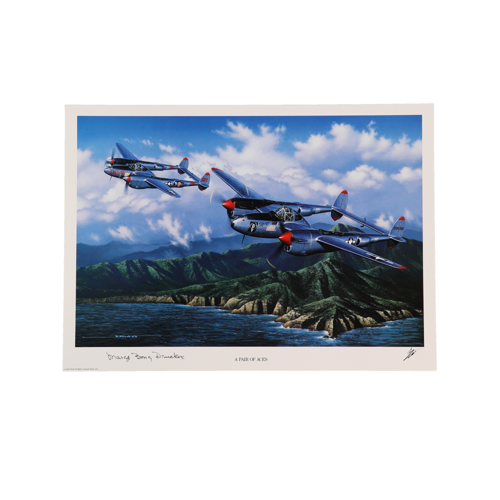 Marge Bong Drucker Signed 'A Pair of Aces' 11x16 Lithograph (AIV ...