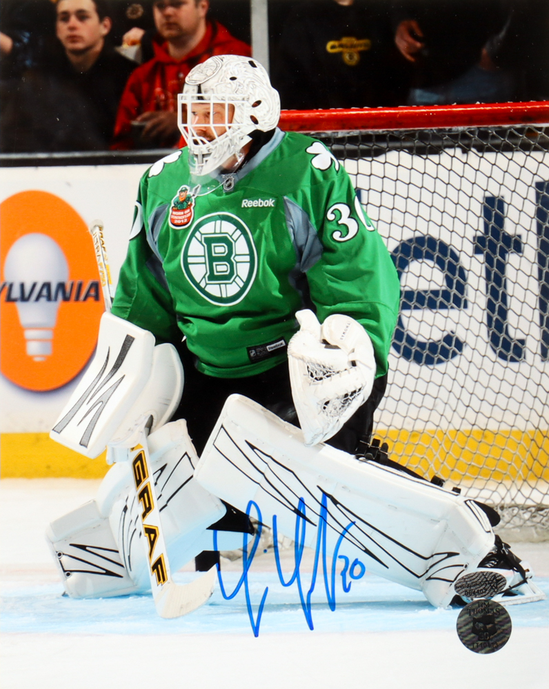 Tim Thomas Signed Bruins 8x10 Photo (NEP & Thomas) | Pristine Auction