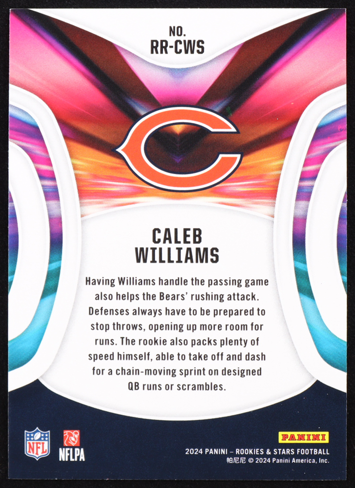 Caleb Williams 2024 Rookies and Stars Rookie Rush #19 RC | Pristine Auction