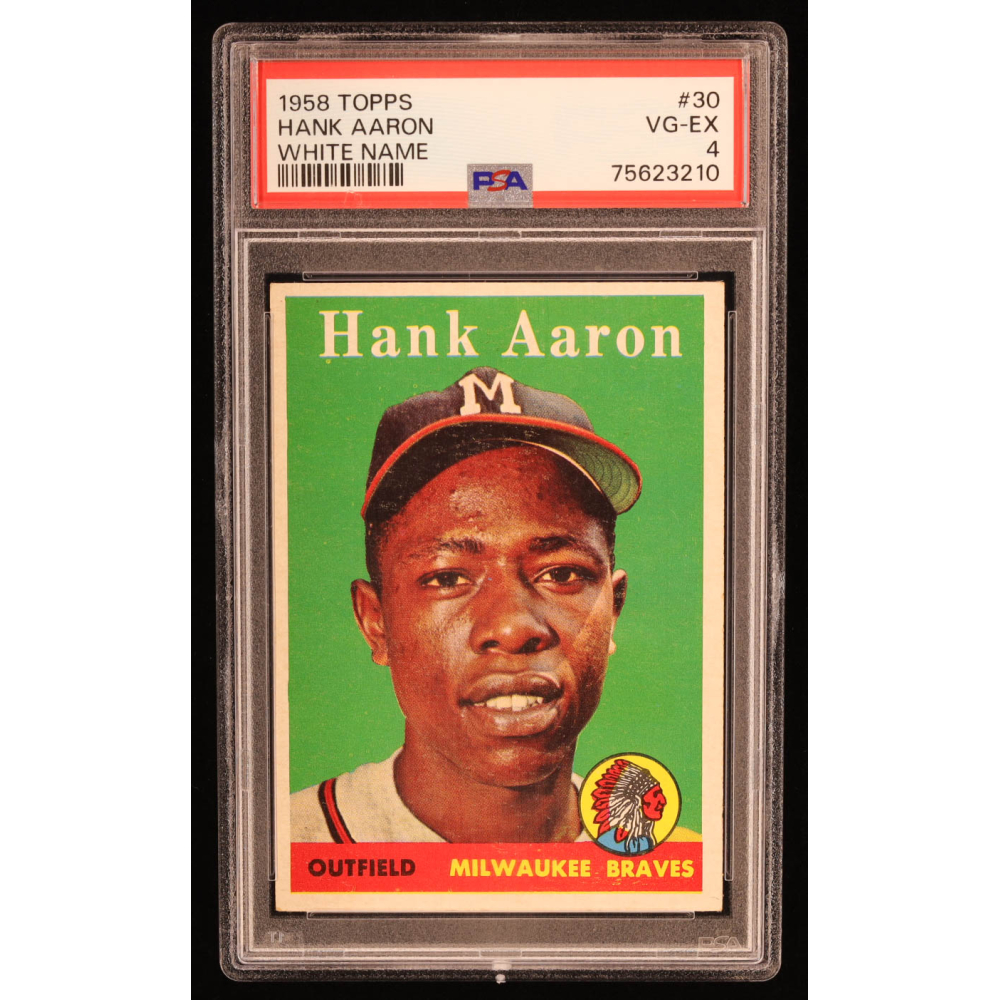 Hank Aaron 1958 Topps #30 (PSA 4) | Pristine Auction