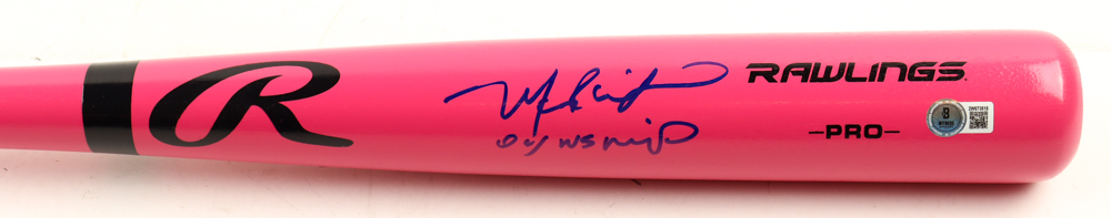 Manny Ramirez Signed Rawlings Pro Baseball Bat Inscribed "04 WS MVP ...