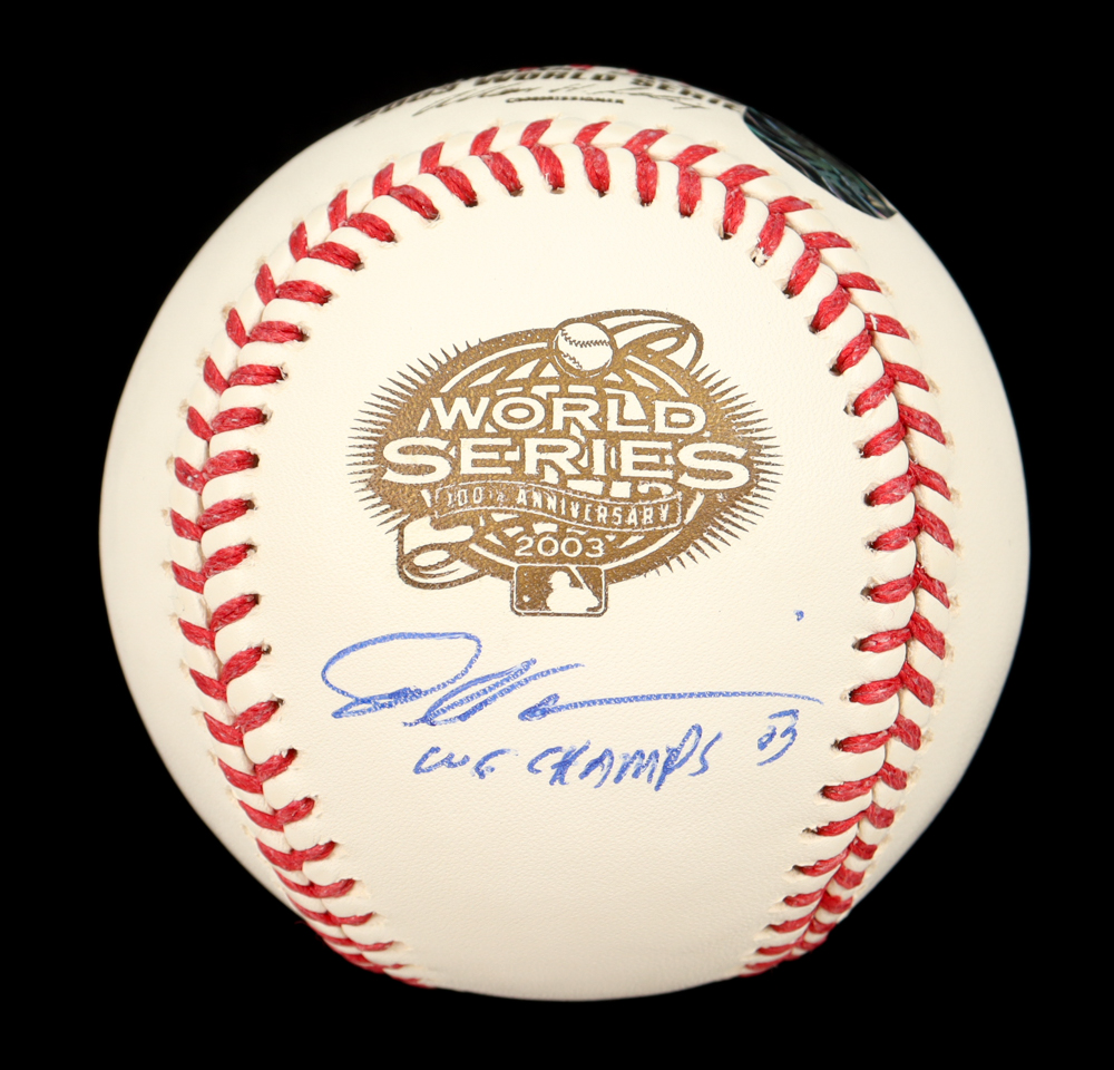 Dontrelle Willis Signed 2003 World Series Logo Baseball Inscribed "WS ...