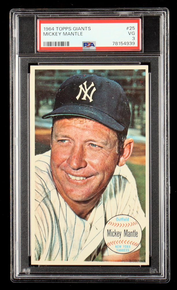 Mickey Mantle 1964 Topps Giants #25 (PSA 3) | Pristine Auction