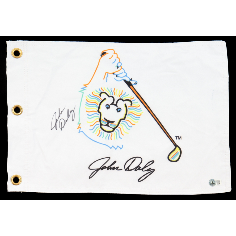 John Daly Signed Daly Logo Pin Flag (Beckett) | Pristine Auction