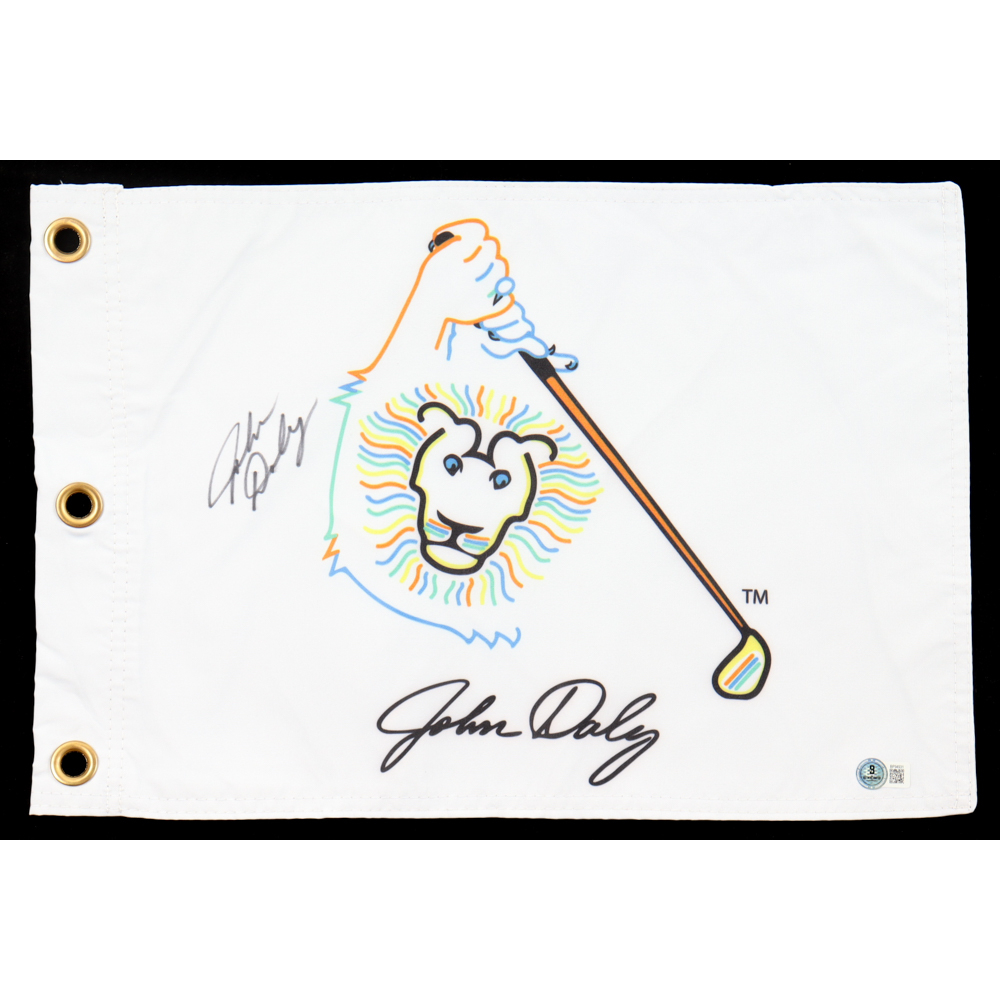 John Daly Signed Daly Logo Pin Flag (Beckett) | Pristine Auction