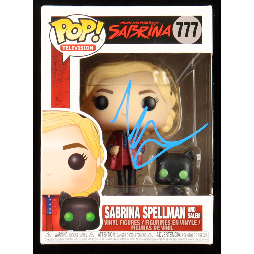 Kiernan Shipka Signed "Chilling Adventures of Sabrina" #777 Sabrina Spellman And Salem Funko Pop ...