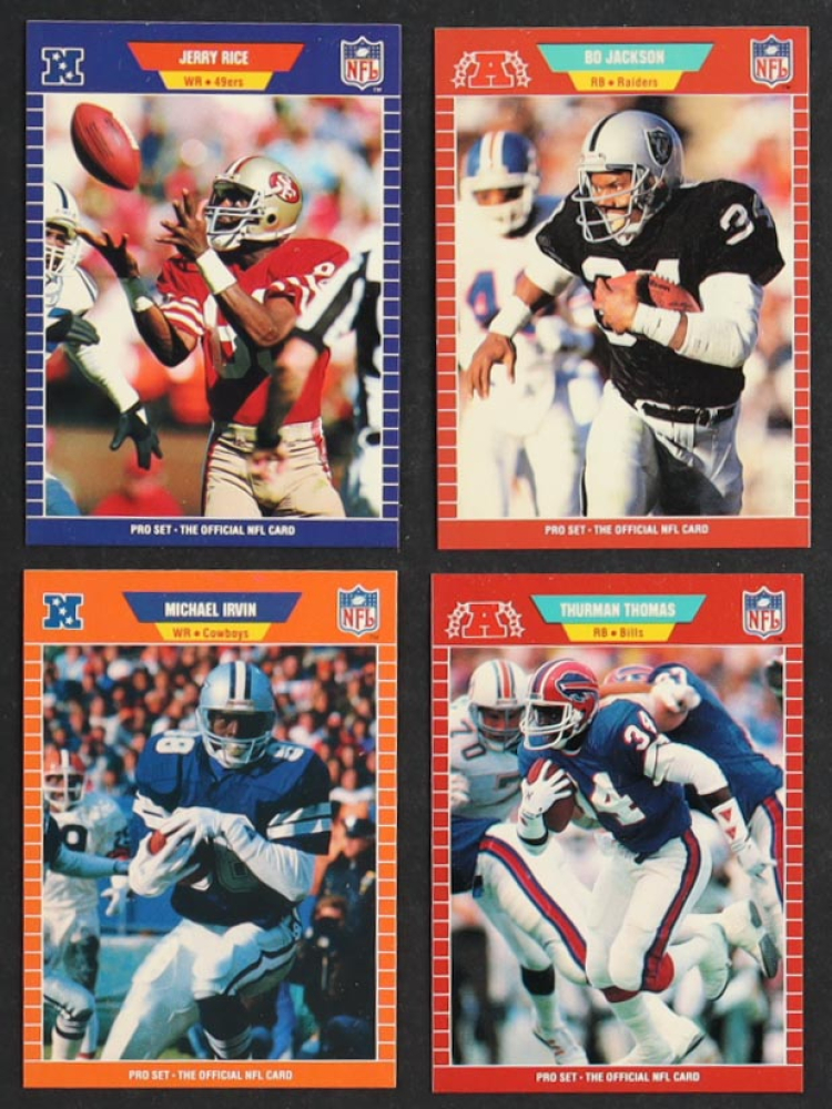 1989 Pro Set Complete Set of (561) Football Cards with Michael Irvin ...