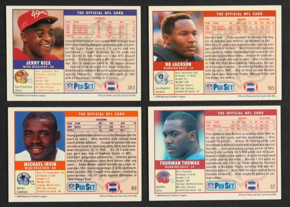 1989 Pro Set Complete Set of (561) Football Cards with Michael Irvin ...