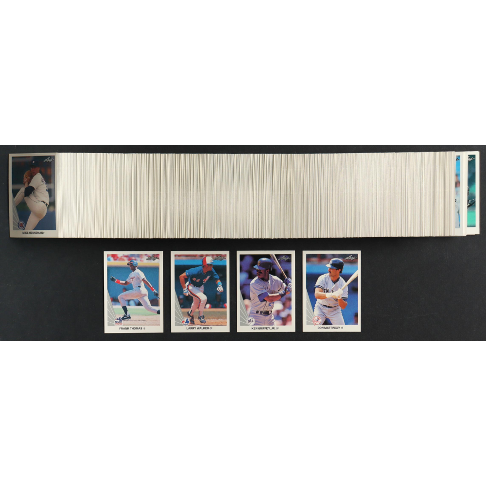 1990 Leaf Complete Set Series 1 & 2 of (528) Baseball Cards with Frank ...