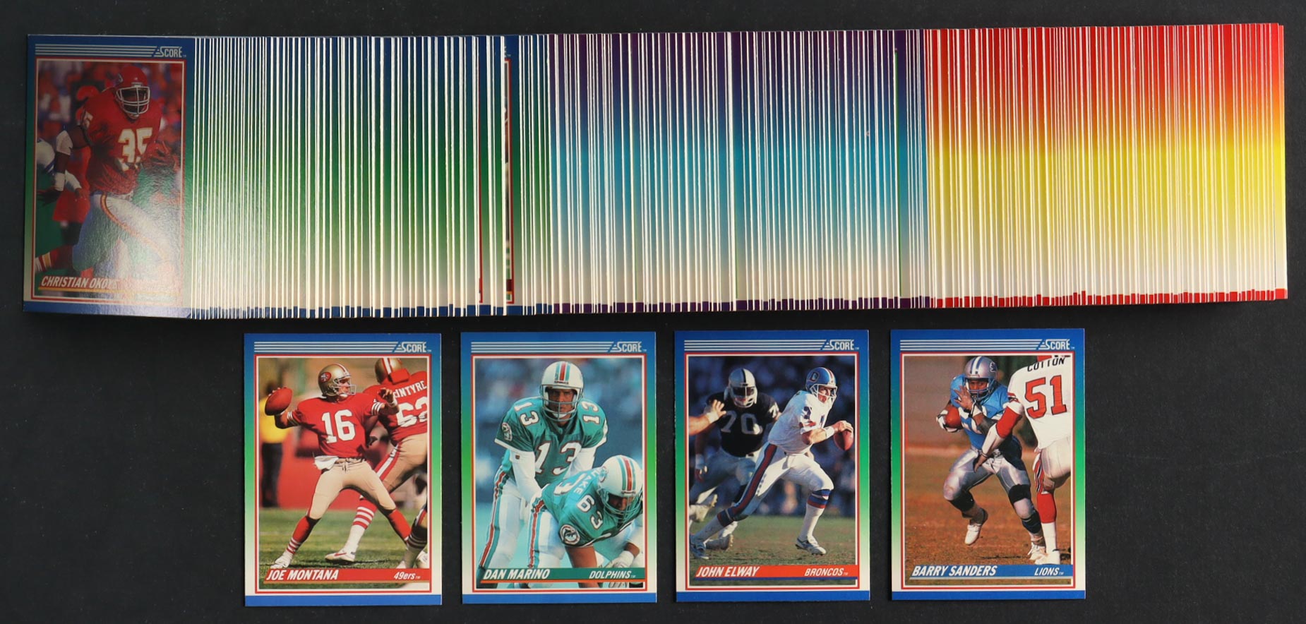 1990 Score Football Series 1 Complete Set Of (330) Cards with Joe ...