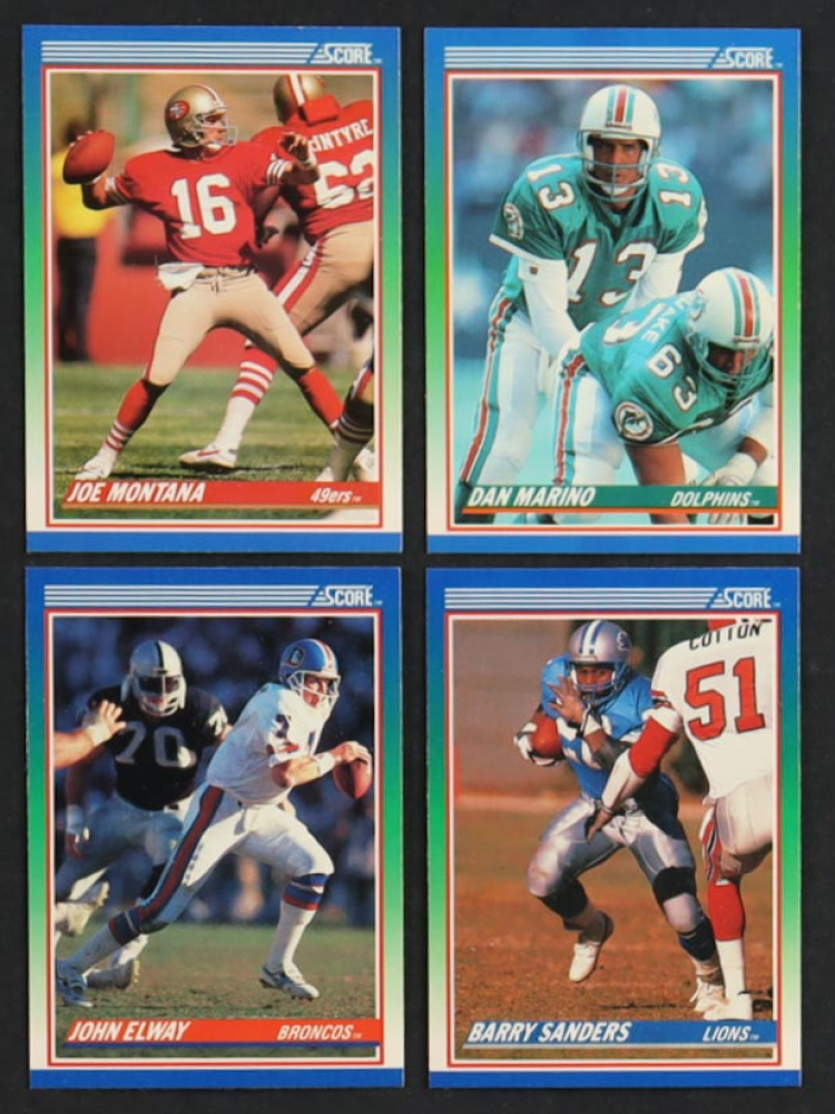 1990 Score Football Series 1 Complete Set Of (330) Cards with Joe ...