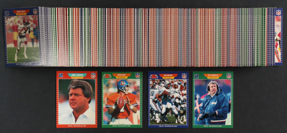 1989 Pro Set Football Series 1 Football Complete Set of (440) Cards ...