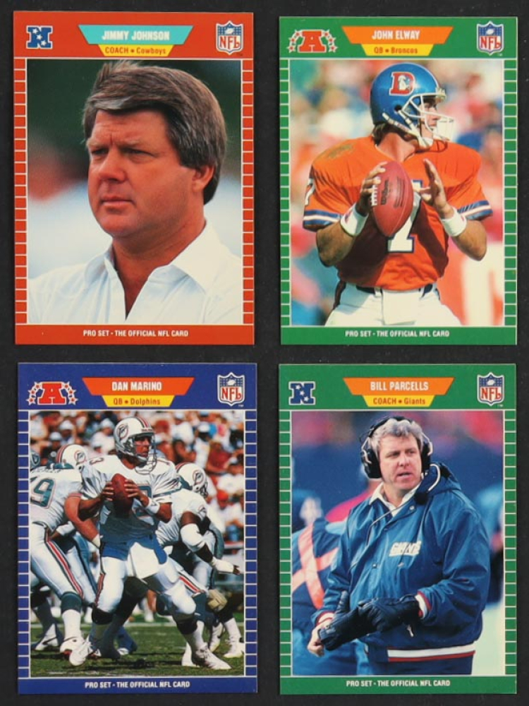 1989 Pro Set Football Series 1 Football Complete Set of (440) Cards ...