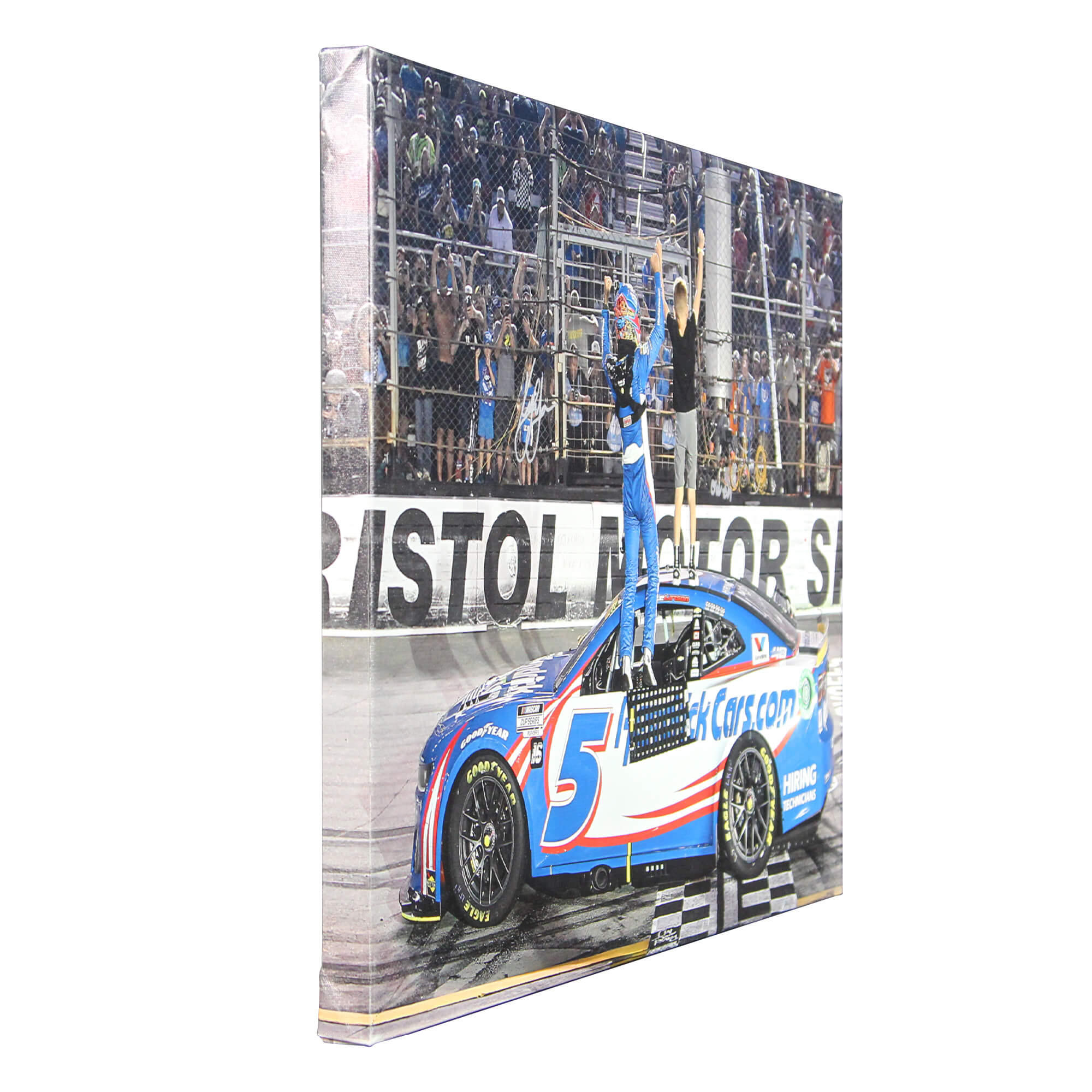 Kyle Larson & Owen Larson Signed NASCAR 2024 Bristol Win 20x30 Gallery ...