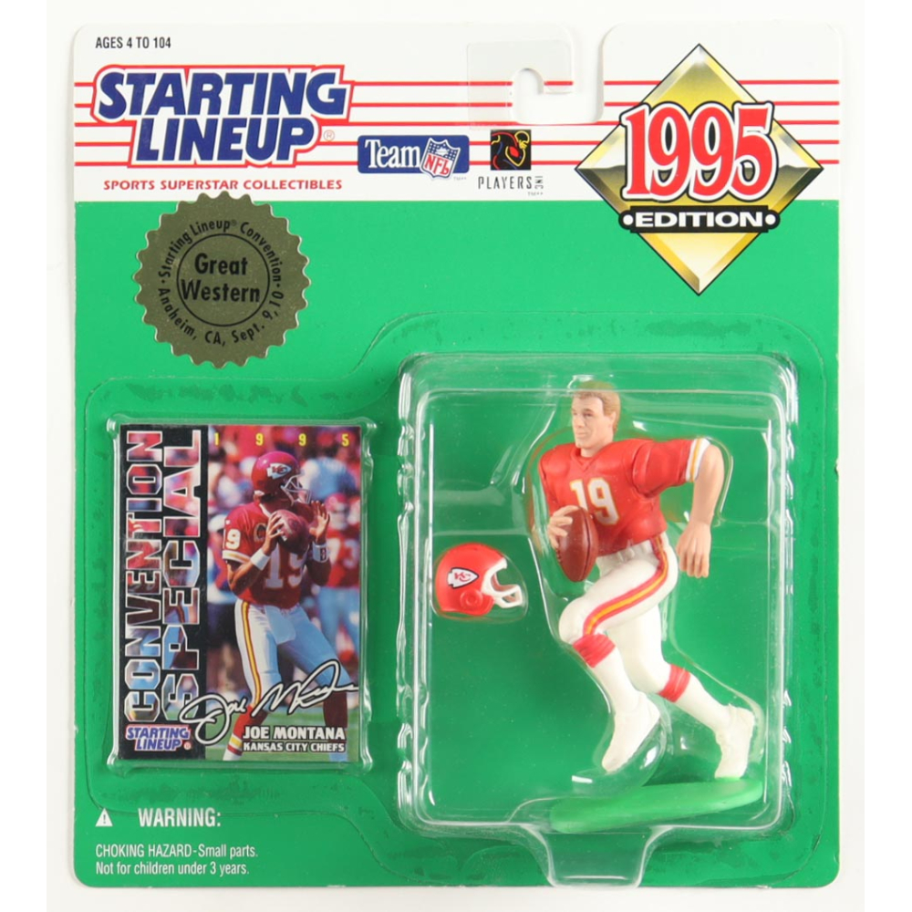 Joe Montana 1995 Starting Lineup Chiefs Vinyl Figure with Trading Card ...