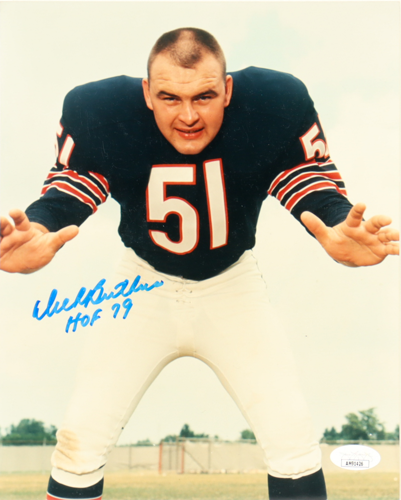 Dick Butkus Signed Bears 8x10 Photo Inscribed "HOF 79" (JSA) | Pristine ...