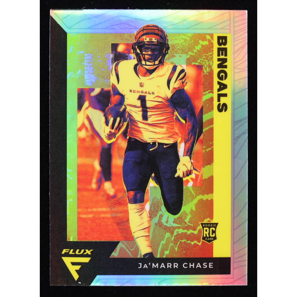 Ja'Marr Chase 2021 Panini Chronicles Flux Rookies Silver #12 RC ...