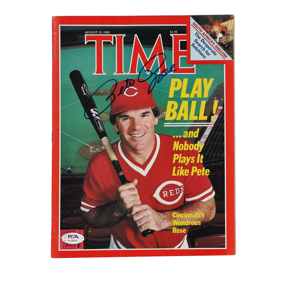 Pete Rose Signed "TIME" Magazine Cover (PSA) | Pristine Auction