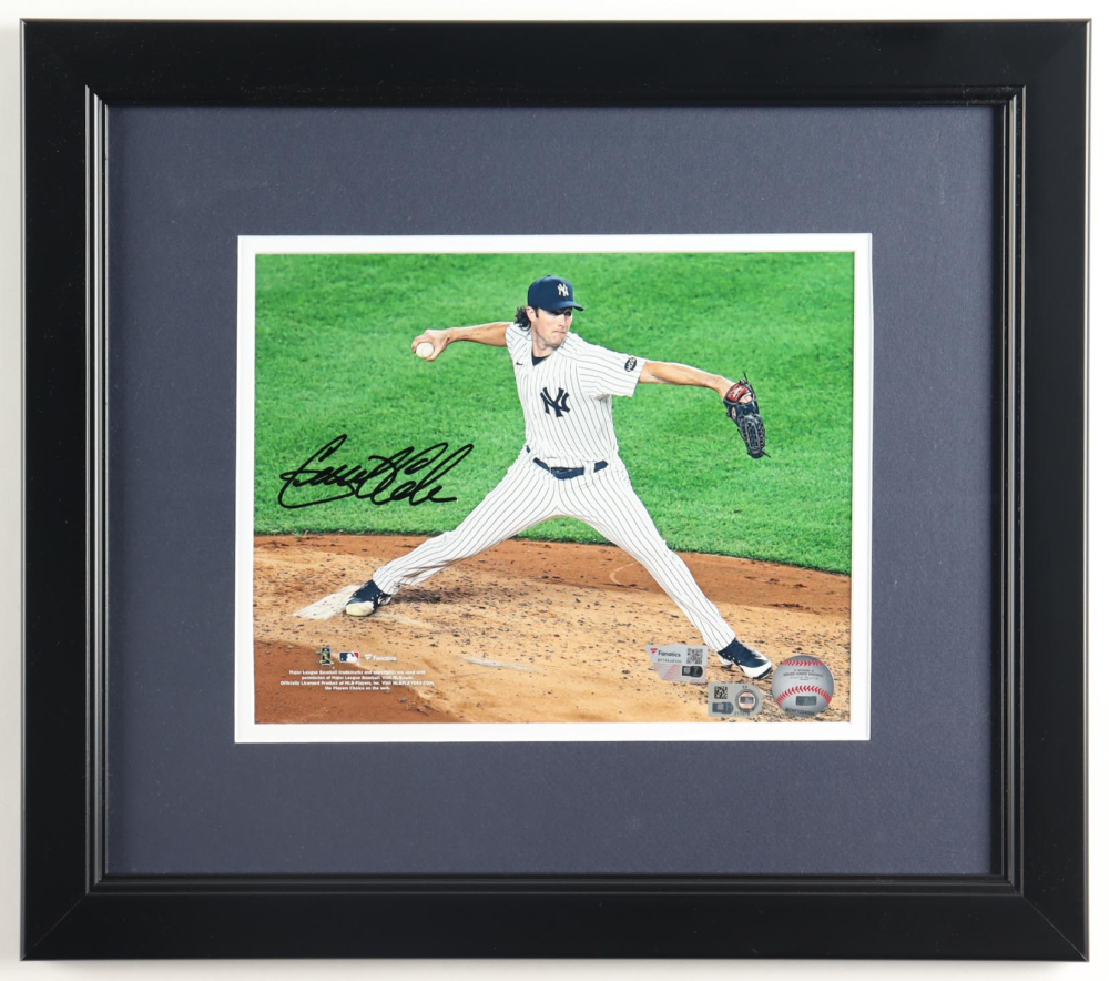 Gerrit Cole Signed Yankees Custom Framed Photo (MLB & Fanatics ...