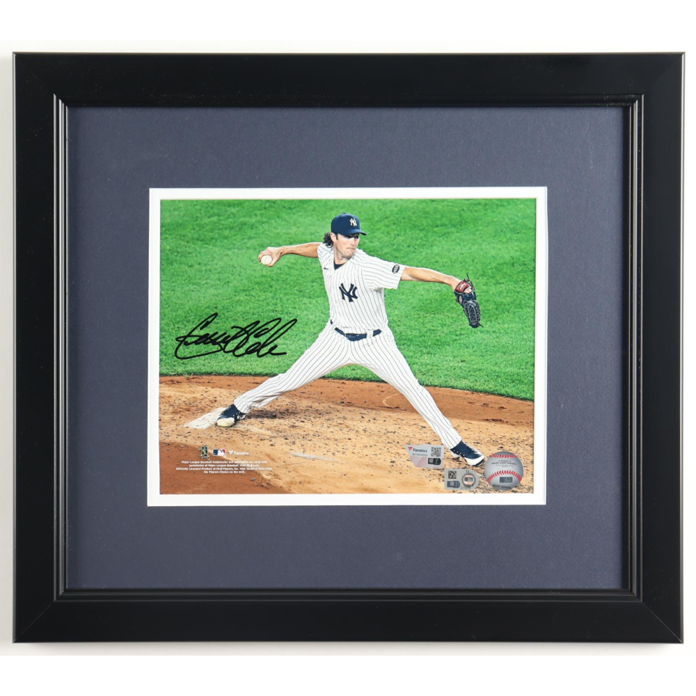 Gerrit Cole Signed Yankees Custom Framed Photo (MLB & Fanatics ...