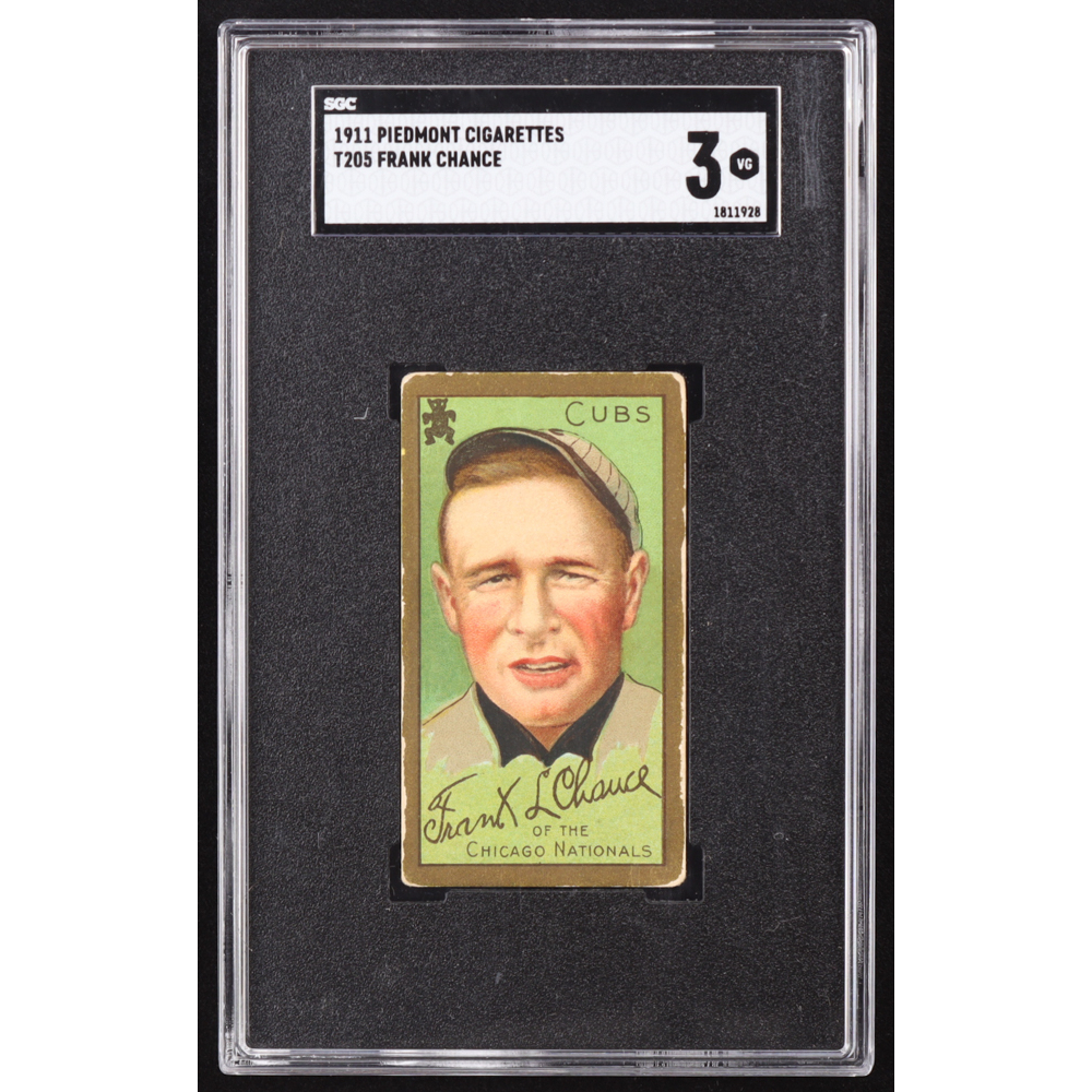 Frank Chance 1911 T205 Gold Border #31 (SGC 3) | Pristine Auction
