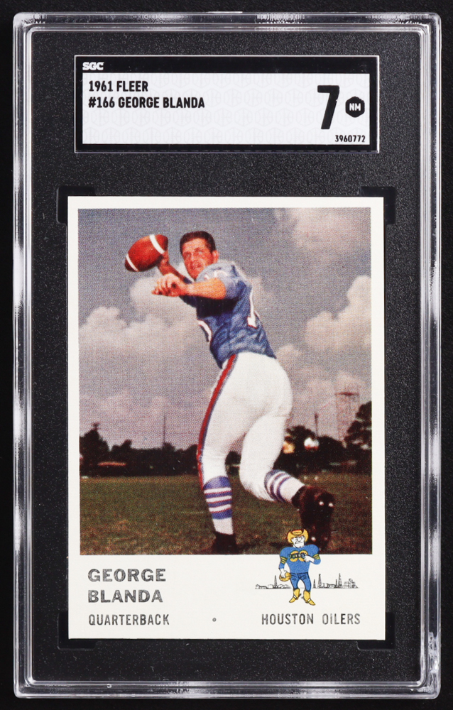 George Blanda 1961 Fleer #166 (SGC 7) | Pristine Auction