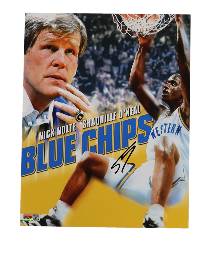 Shaquille O'Neal Signed "Blue Chips" 11x14 Photo (PIA) | Pristine Auction