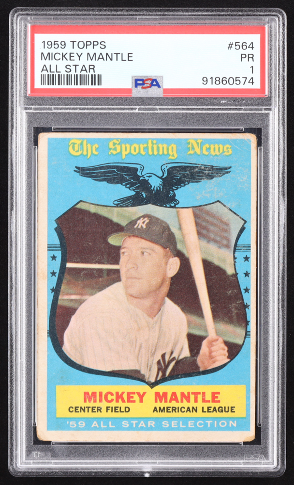 Mickey Mantle 1959 Topps #564 AS (PSA 1) | Pristine Auction